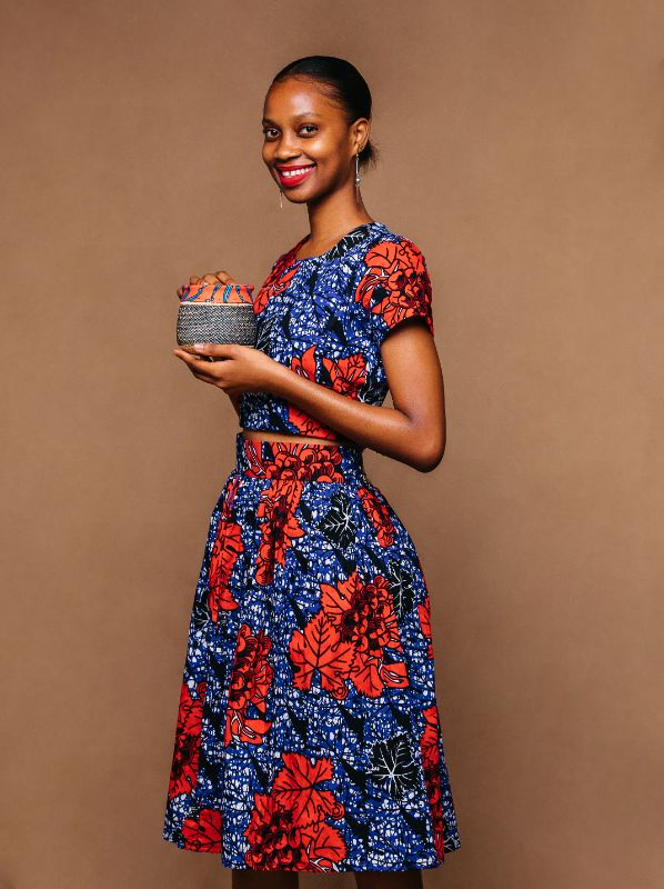 Ada Set - Blue Rose – Swahili Suits